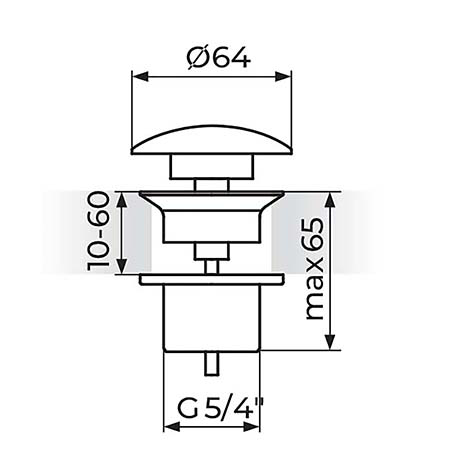 Automatski ventil sifona sa izlivnim ventilom DARK JD245 - Keeptank