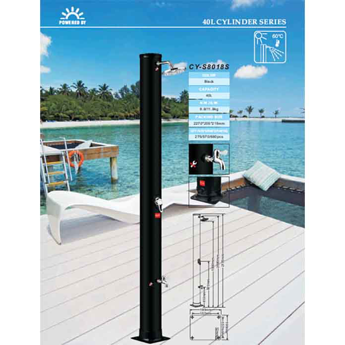 SOLARNI TUS PVC NERO 40L CY-S8018S - Keeptank