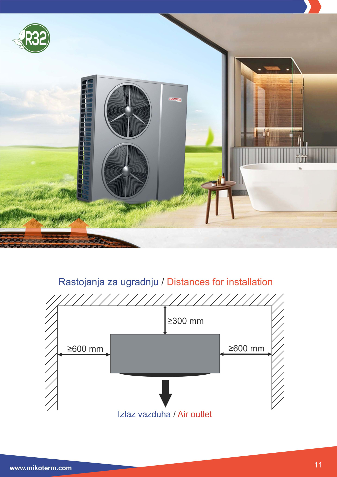 Toplotna pumpa Mikoterm HP09M/02 monofazna 9 Kw - Keeptank